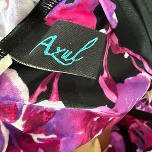 Miraclesuit | Swim | Azul Black Purple Floral One Piece Swimsuit Size ...